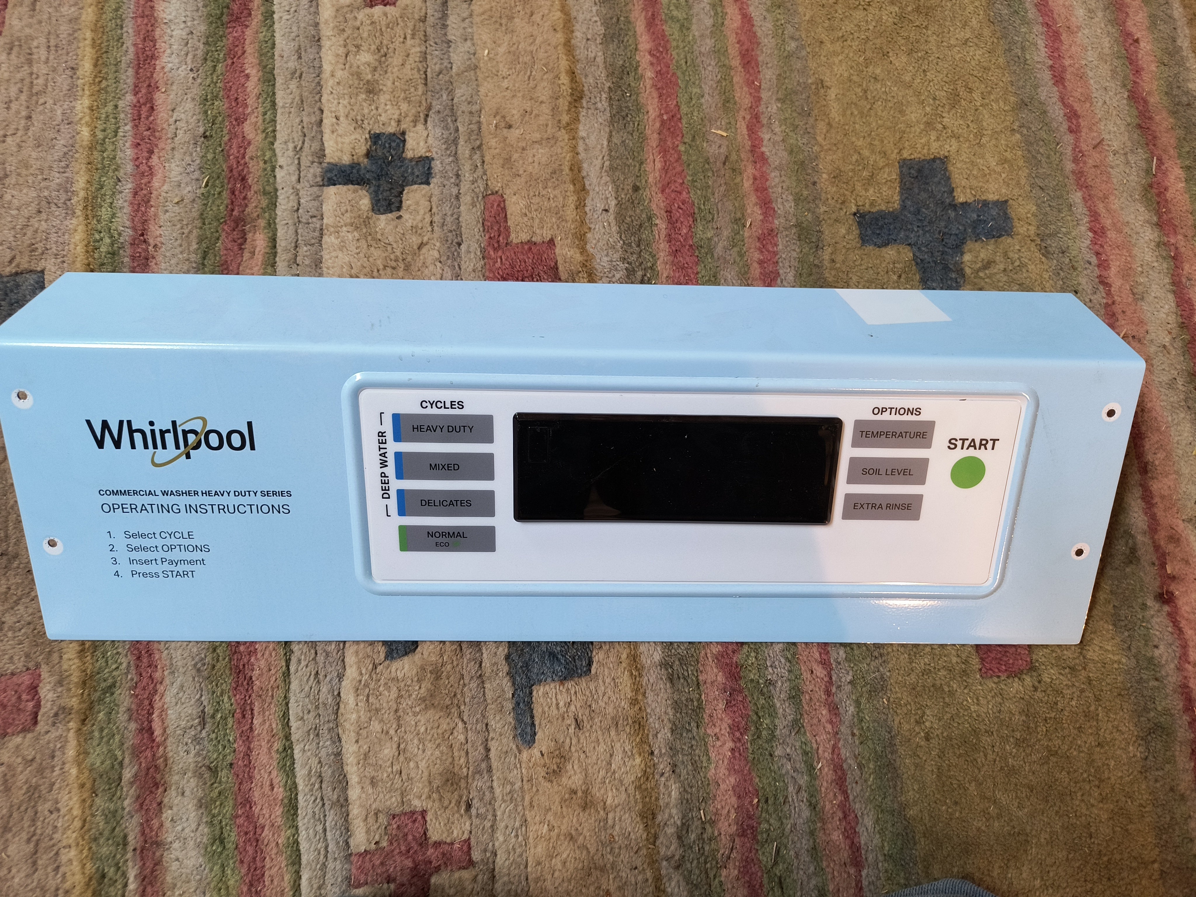 Whirlpool Washer Display Panel Assembly W11418553